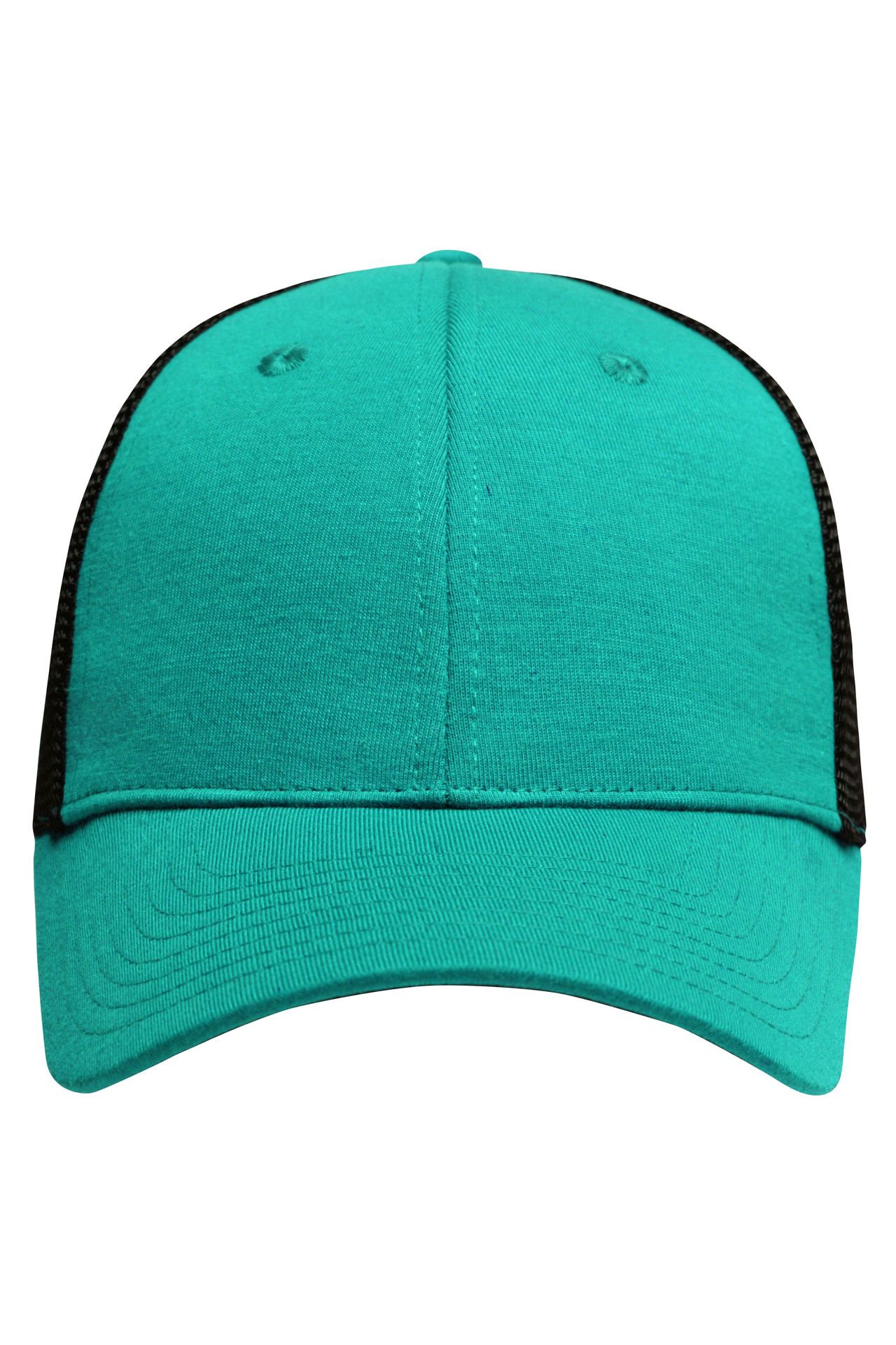 Unisex 6 Panel Elastic Fit Mesh Cap Turquoise/black-Daiber