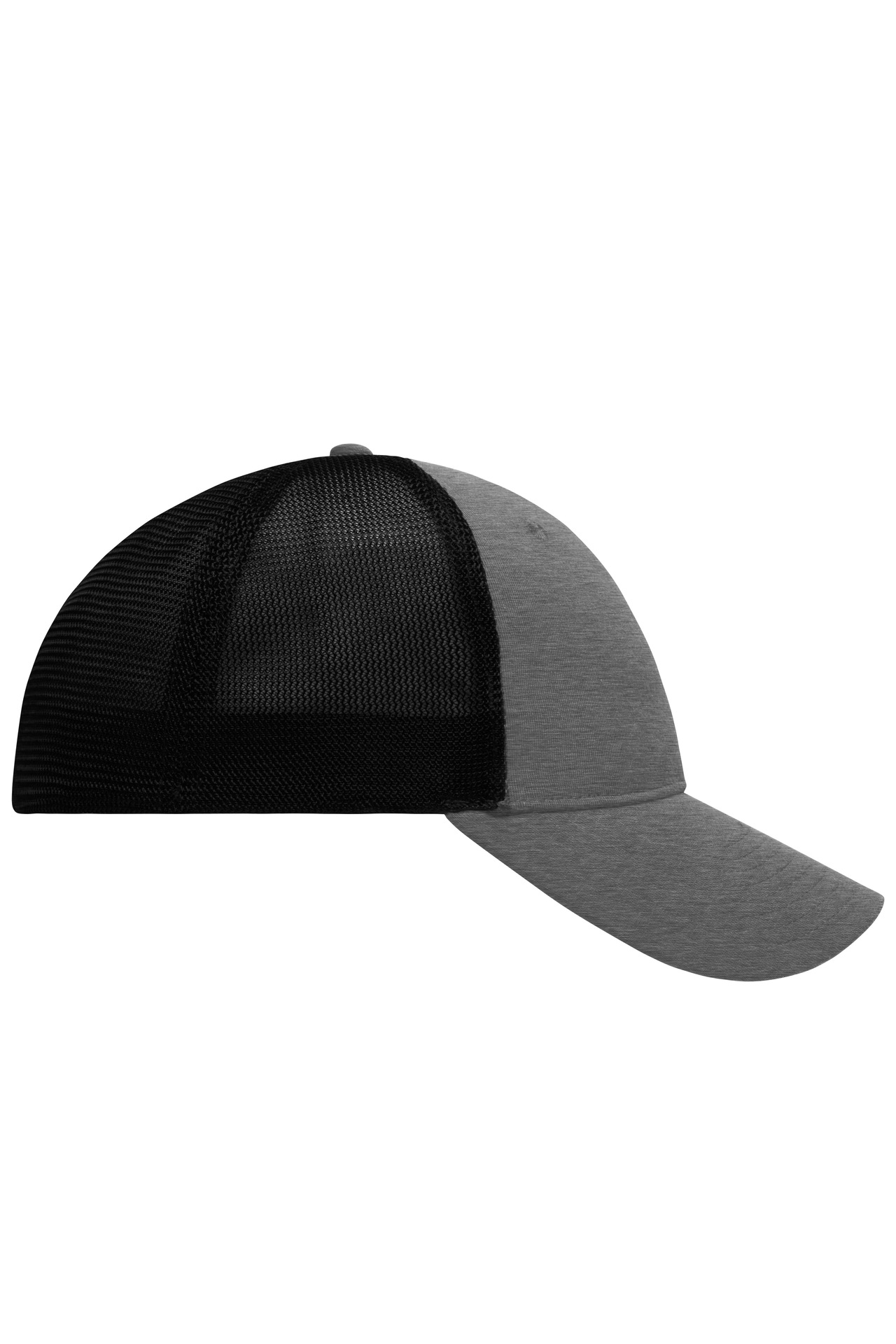 Unisex 6 Panel Elastic Fit Mesh Cap Dark-grey-melange/black-Daiber