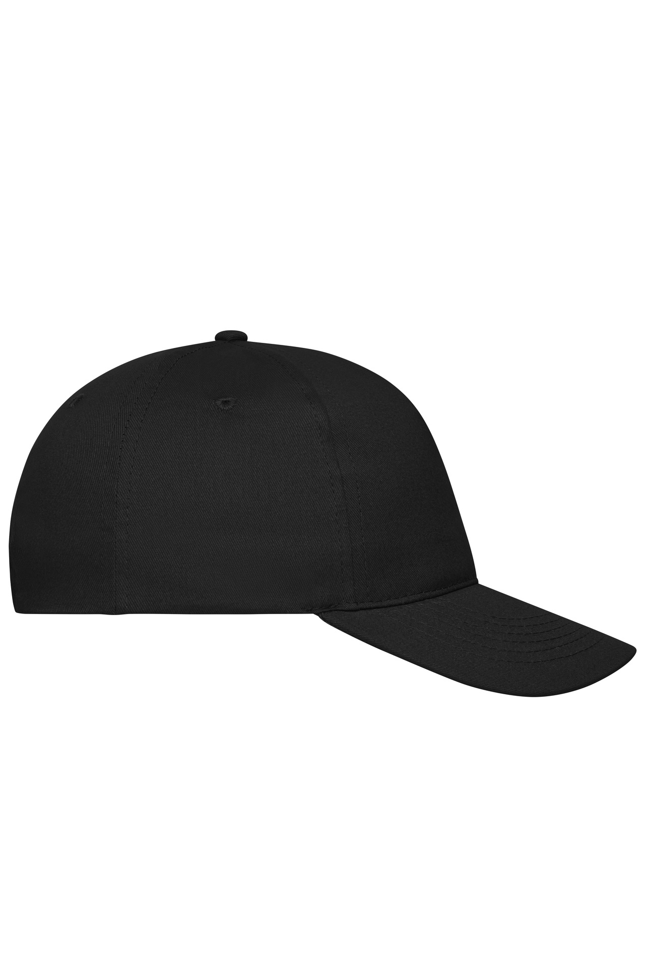 Unisex 5 Panel Cap Organic Cotton Black-Daiber