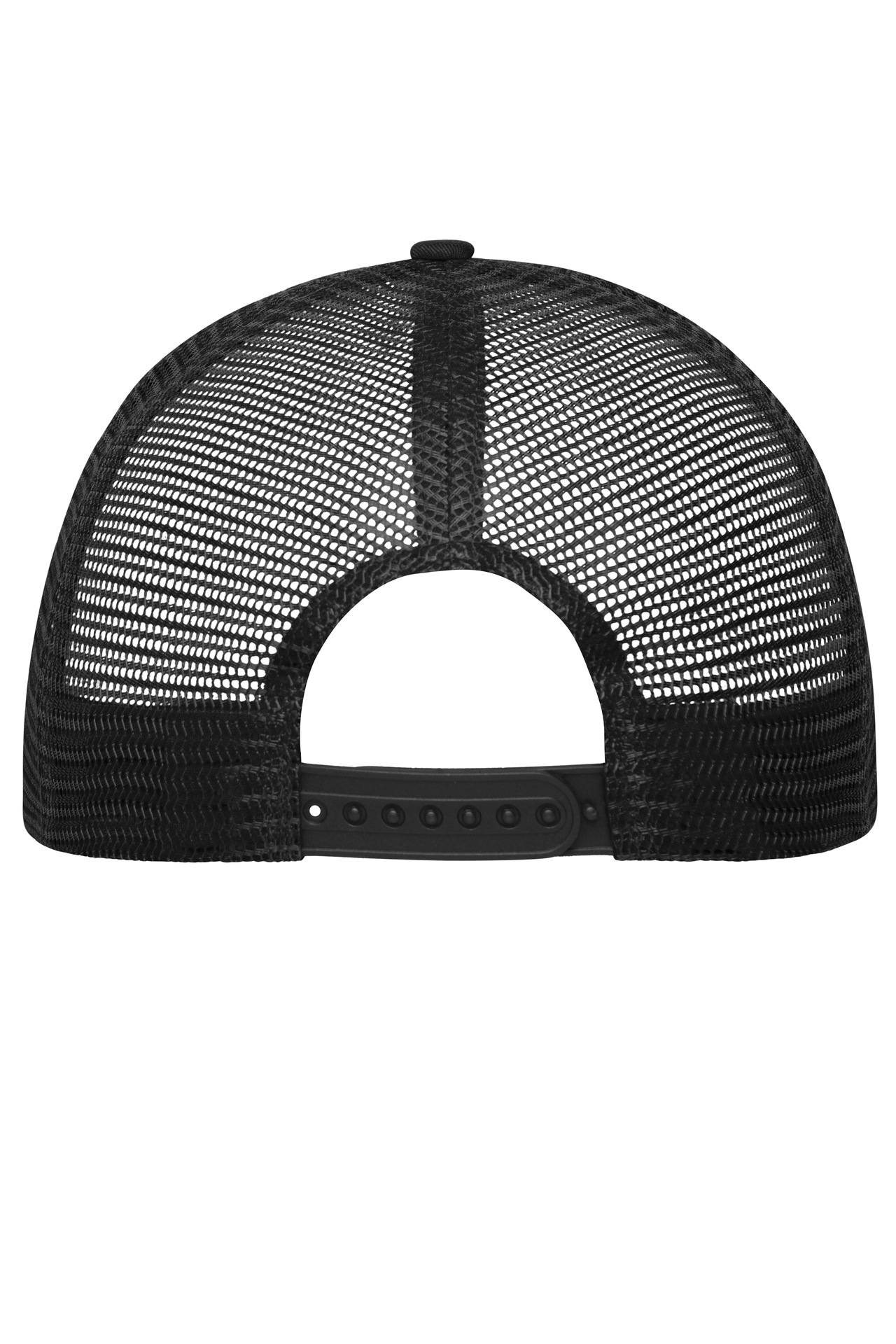 Unisex 6 Panel Flat Peak Cap White/black-Daiber