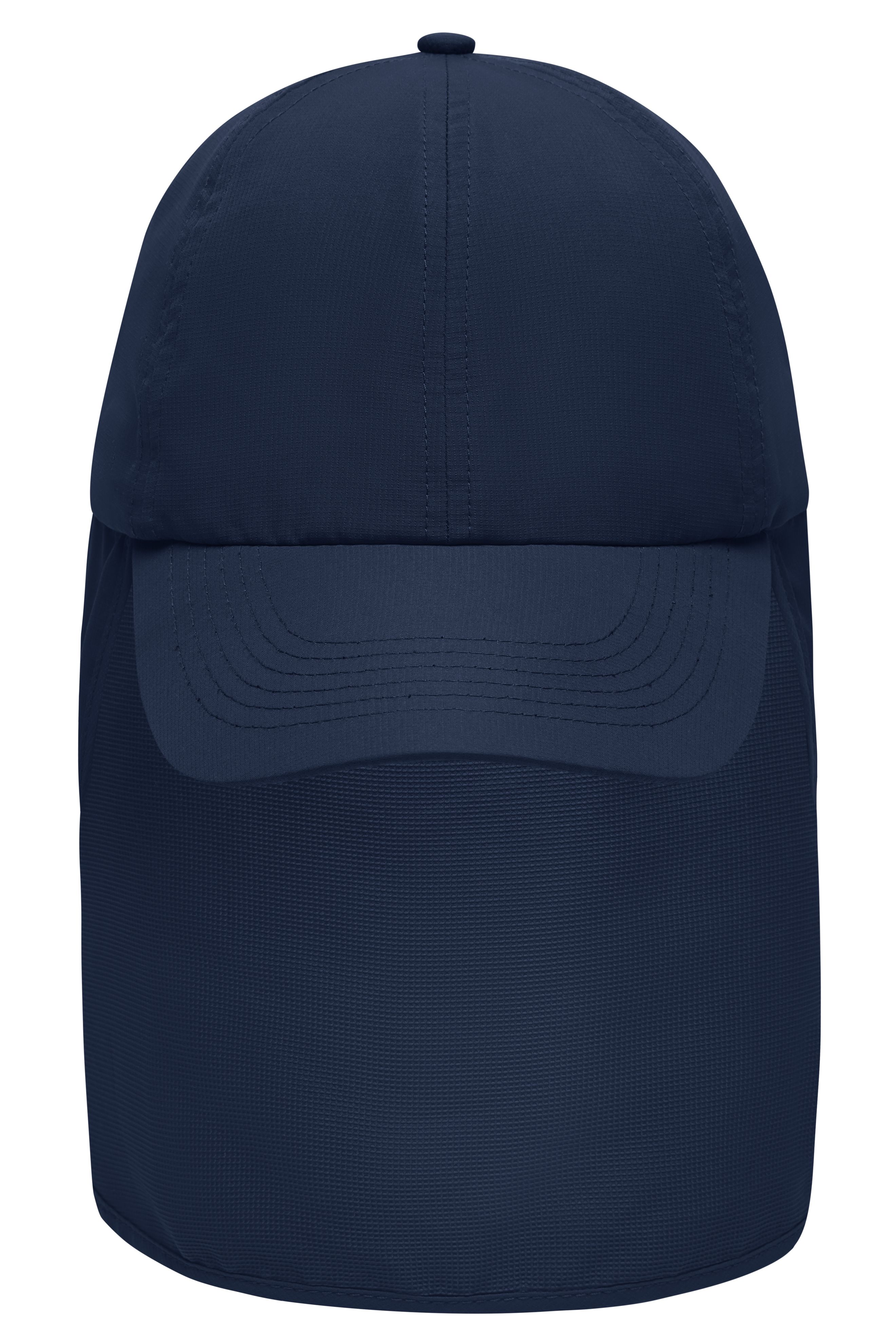Unisex 6 Panel Cap with Neck Guard Navy-Daiber