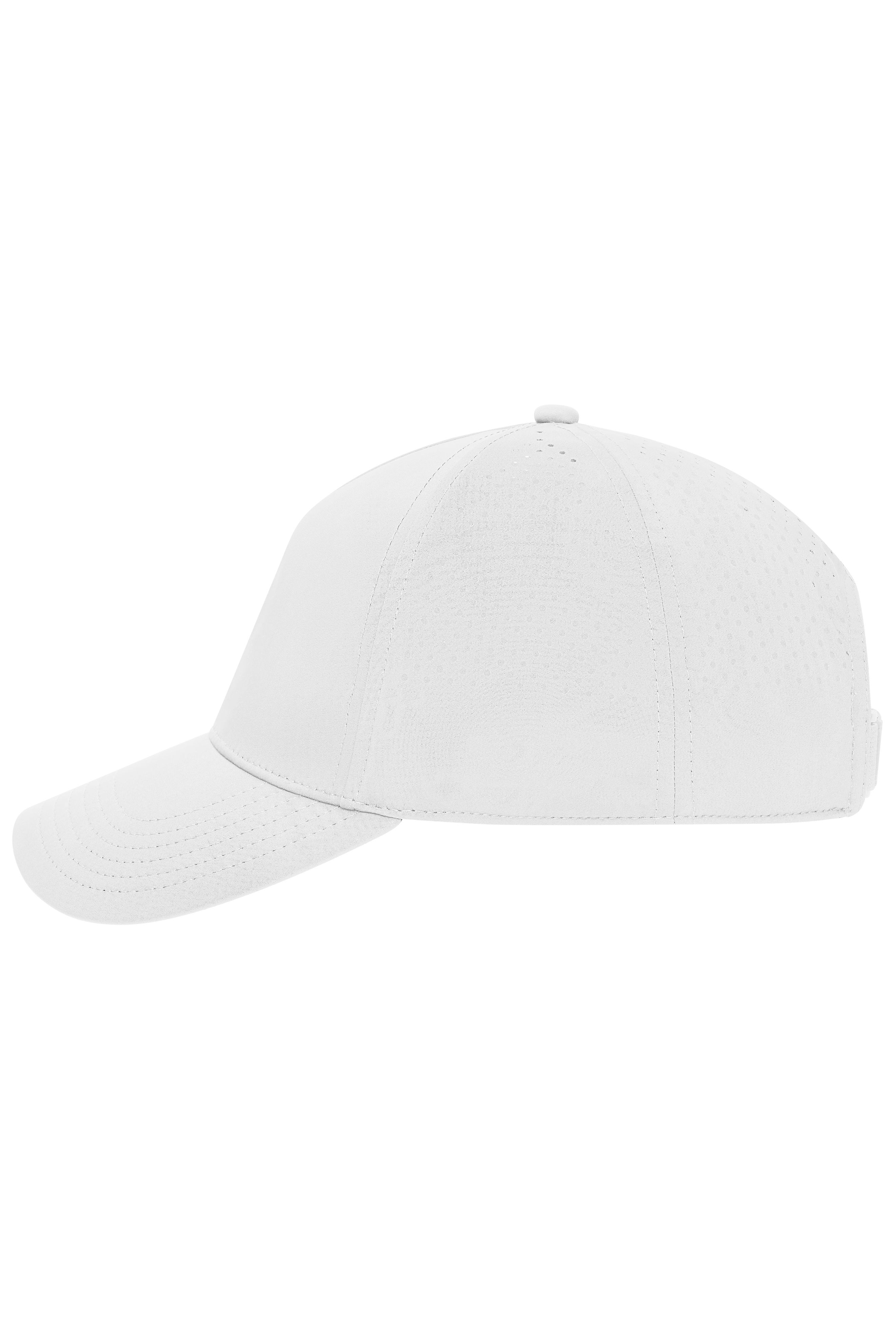 Unisex 5 Panel Laser-Cut Cap White-Daiber