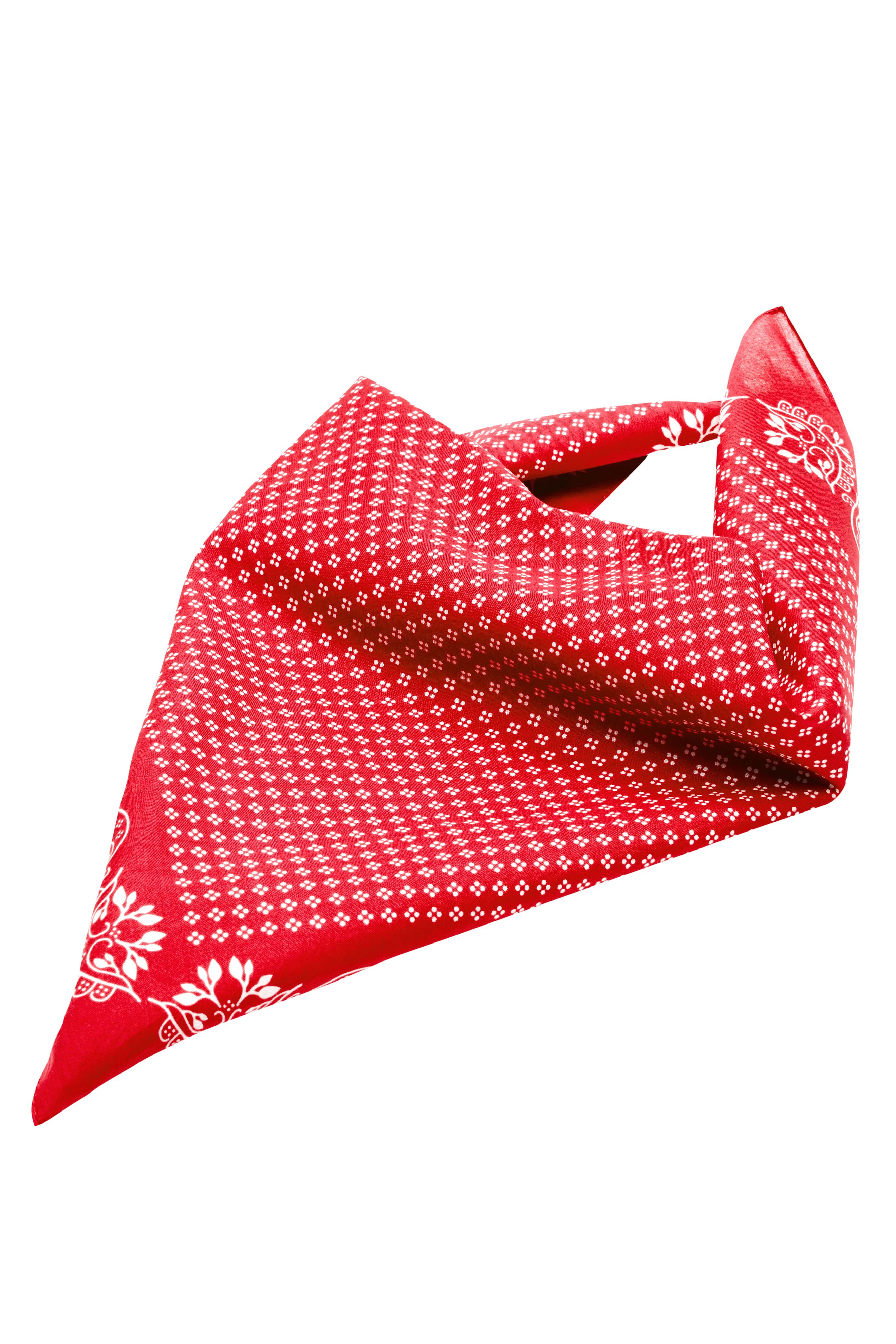 Unisex Traditional Bandana Red/white-Daiber