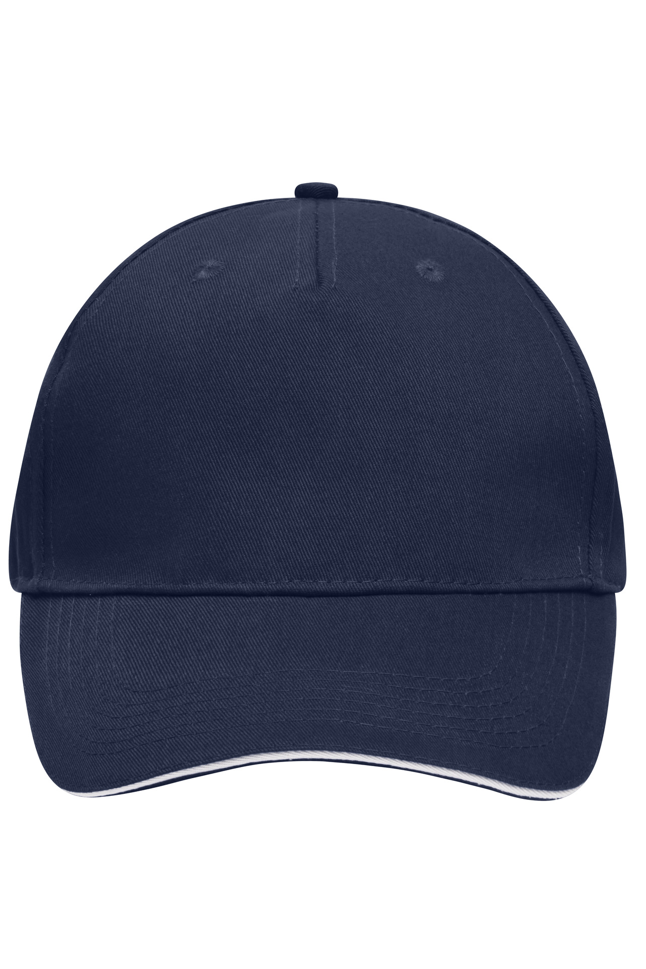 Unisex 5 Panel Sandwich Cap Navy/white-Daiber