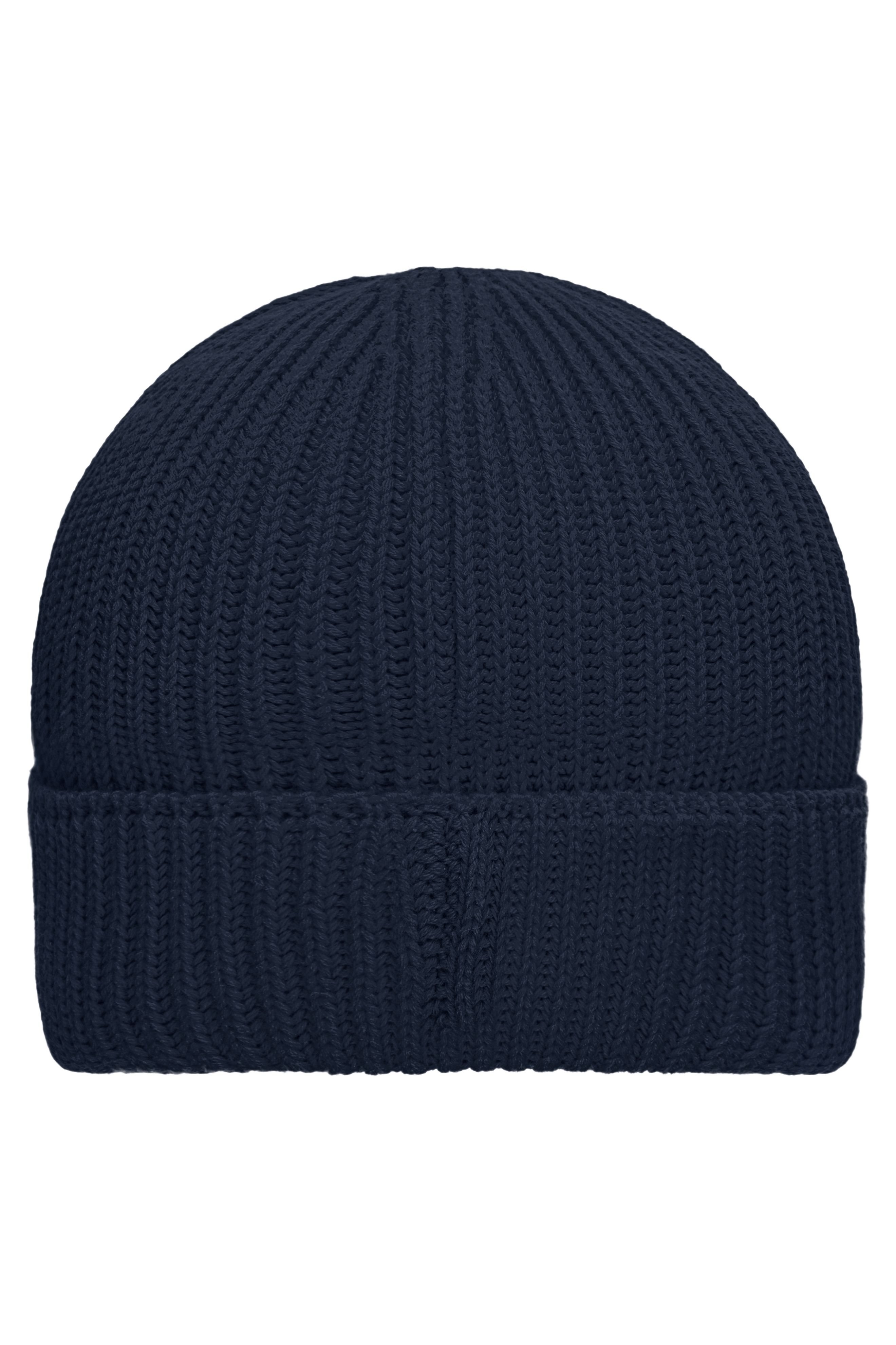 Unisex Organic Cotton Winter Beanie OCS Standard Navy-Daiber