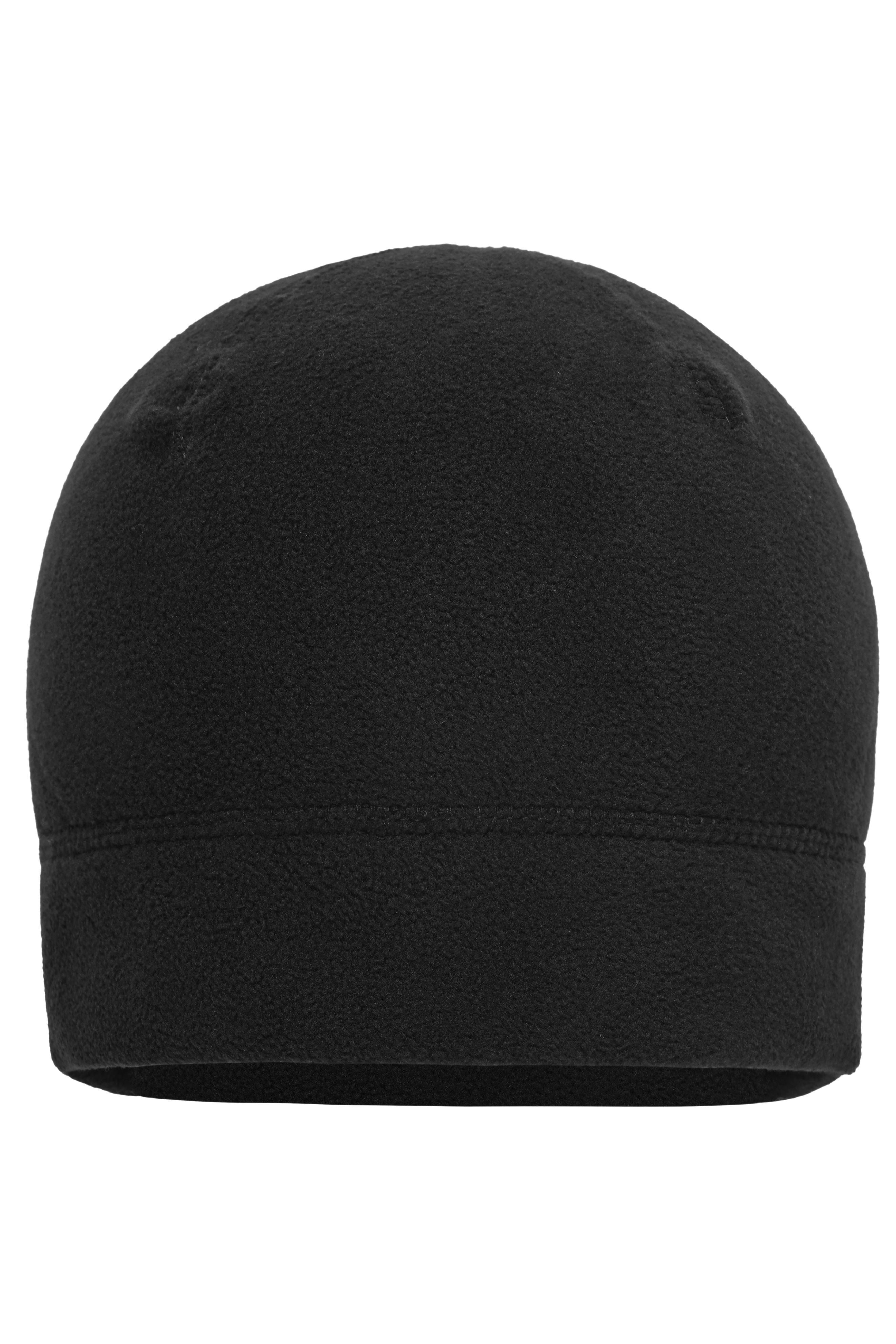 Unisexe Bonnet en micro polaire Noir-Daiber