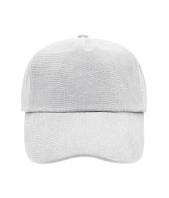 Unisex 5 Panel Cap White-Daiber