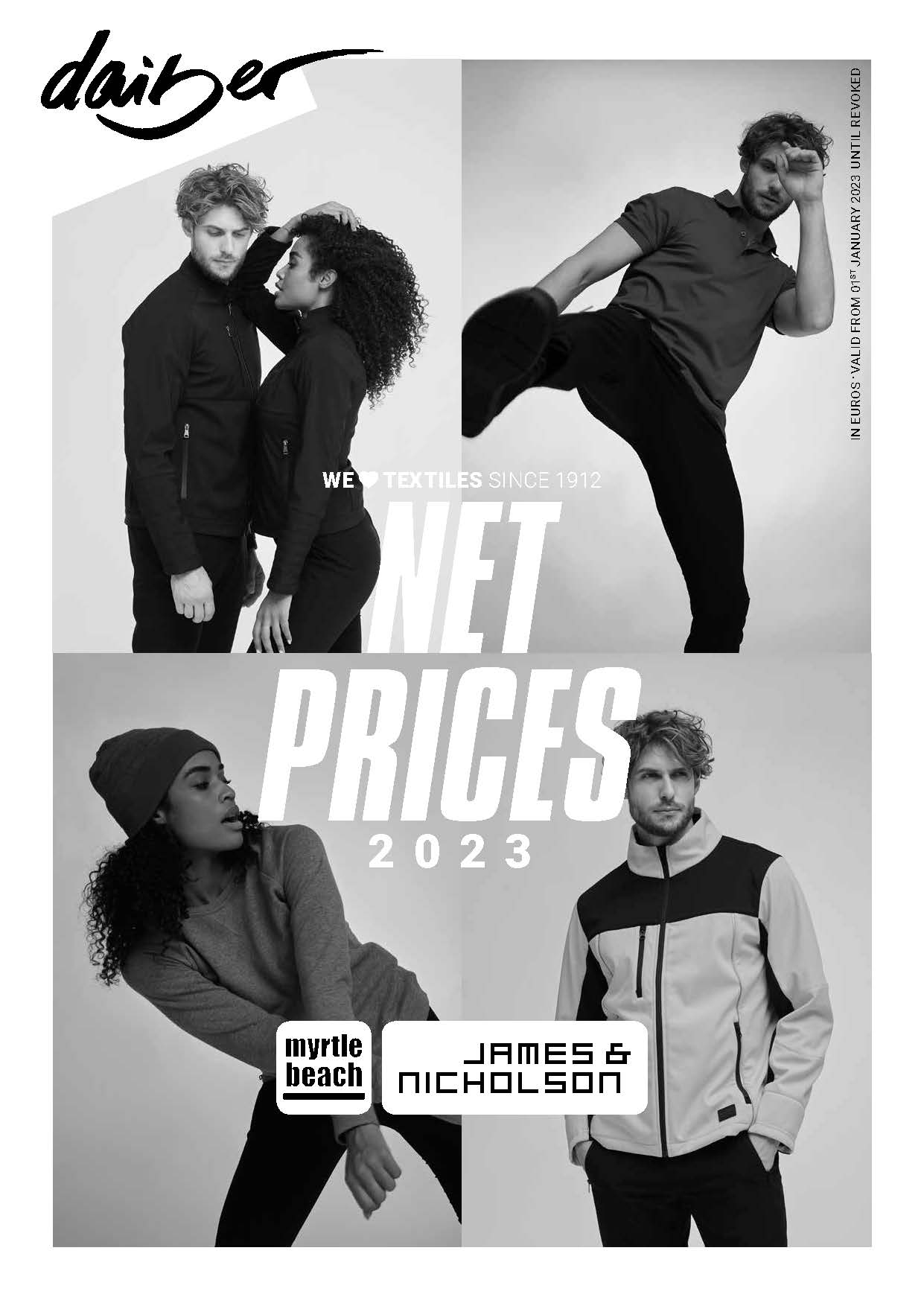 Unisex Pricelist net-prices EN-Daiber
